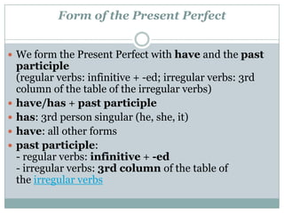 Present perfect | PPTX