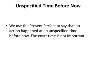 Present perfect | PPTX