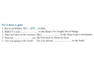 Present Perfect - Intermediate | PPTX