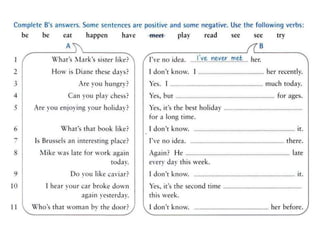 Present Perfect - Intermediate | PPTX