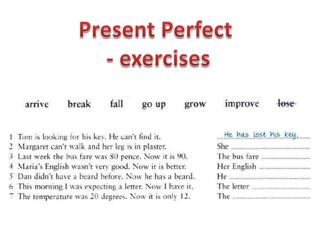 Present Perfect - Intermediate | PPTX