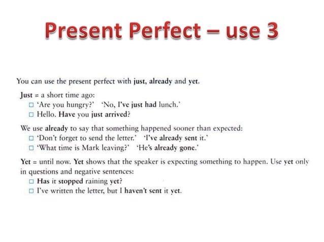 Present Perfect - Intermediate | PPTX