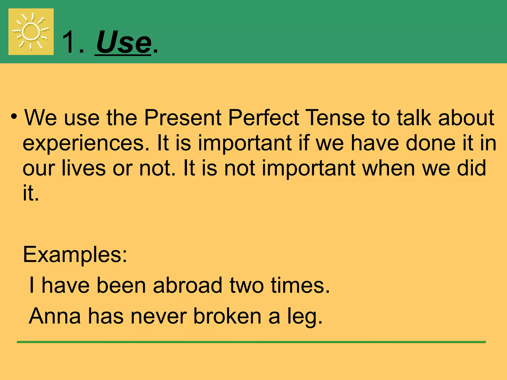 Present perfect | PPT