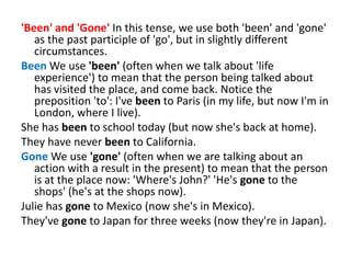 Present perfect | PPT