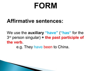 Present perfect | PPT