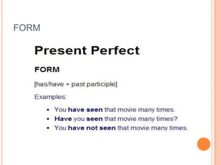 Present perfect | PPTX