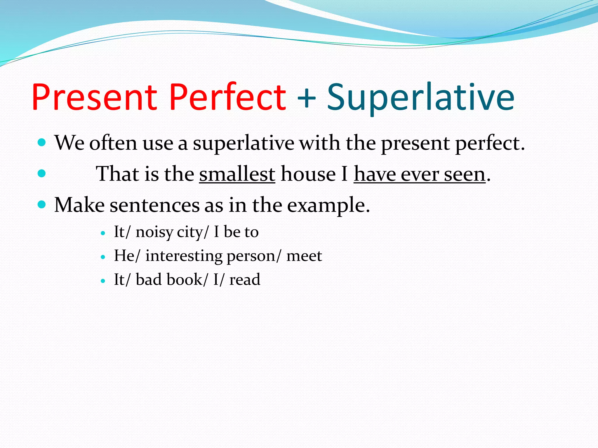 Present perfect | PPTX