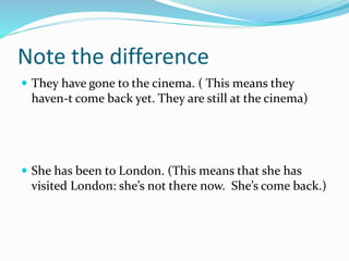 Present perfect | PPT