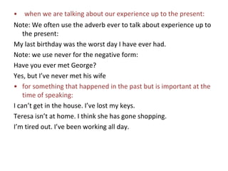 Present Perfect Tense | PPT