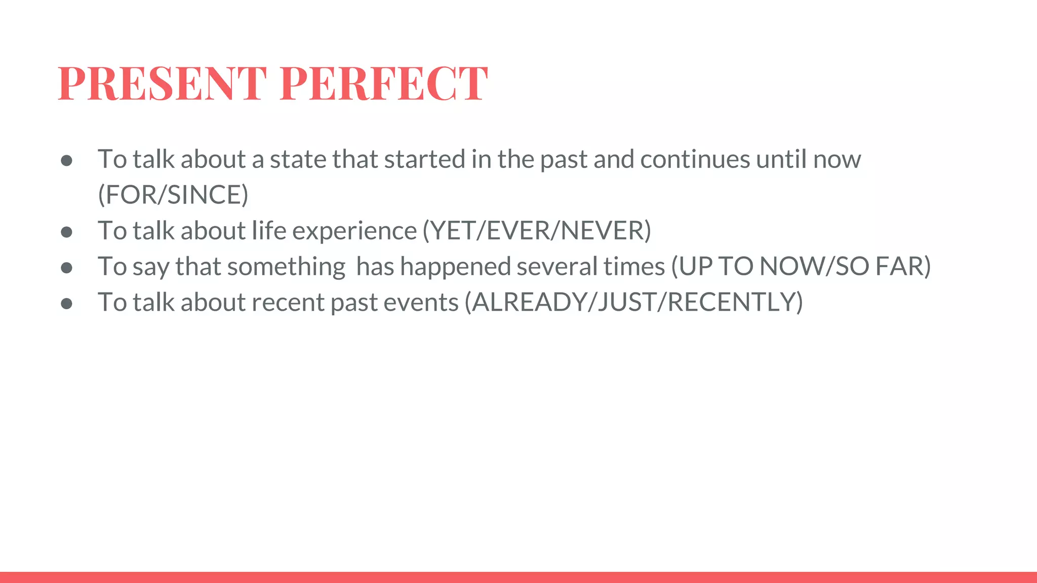 Present perfect | PPT