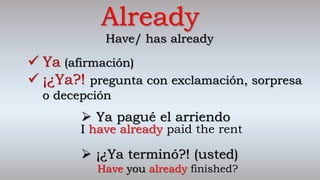 Present perfect. Yet, already, just | PPTX