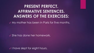 Present perfect | PPTX