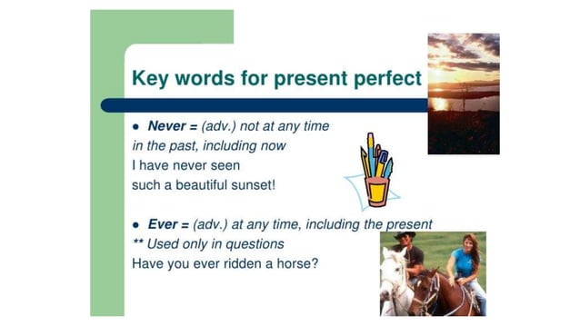 Present perfect | PPTX