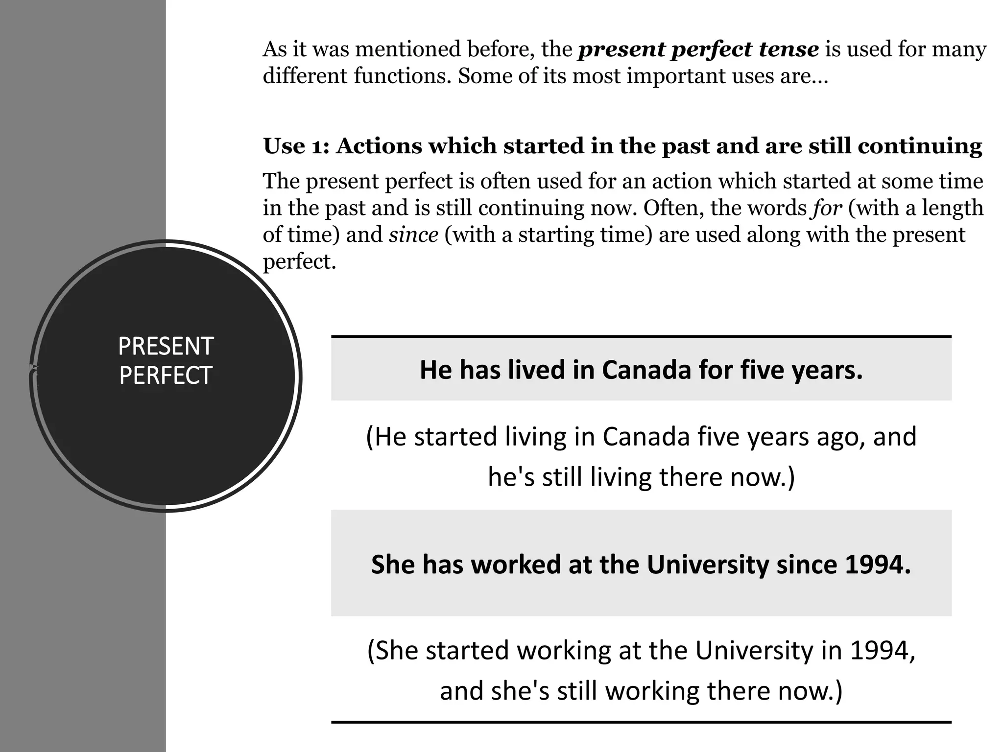 Present perfect | PPTX