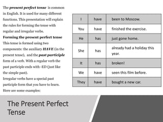 Present perfect | PPTX
