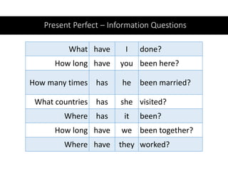 Present perfect | PPTX