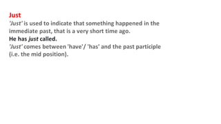 Present Perfect tense, Interchange level 1 unit 10 | PPT | Free Download