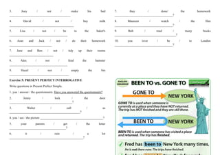 Presente Perfecto- ficha para trabajar y practicar | PPT