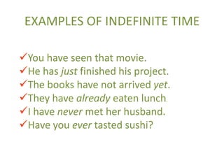Present perfect module 1.pps