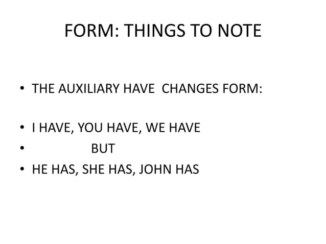 Present perfect module 1.pps