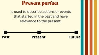 Present Perfect tense, what does it mean and its uses | PPT