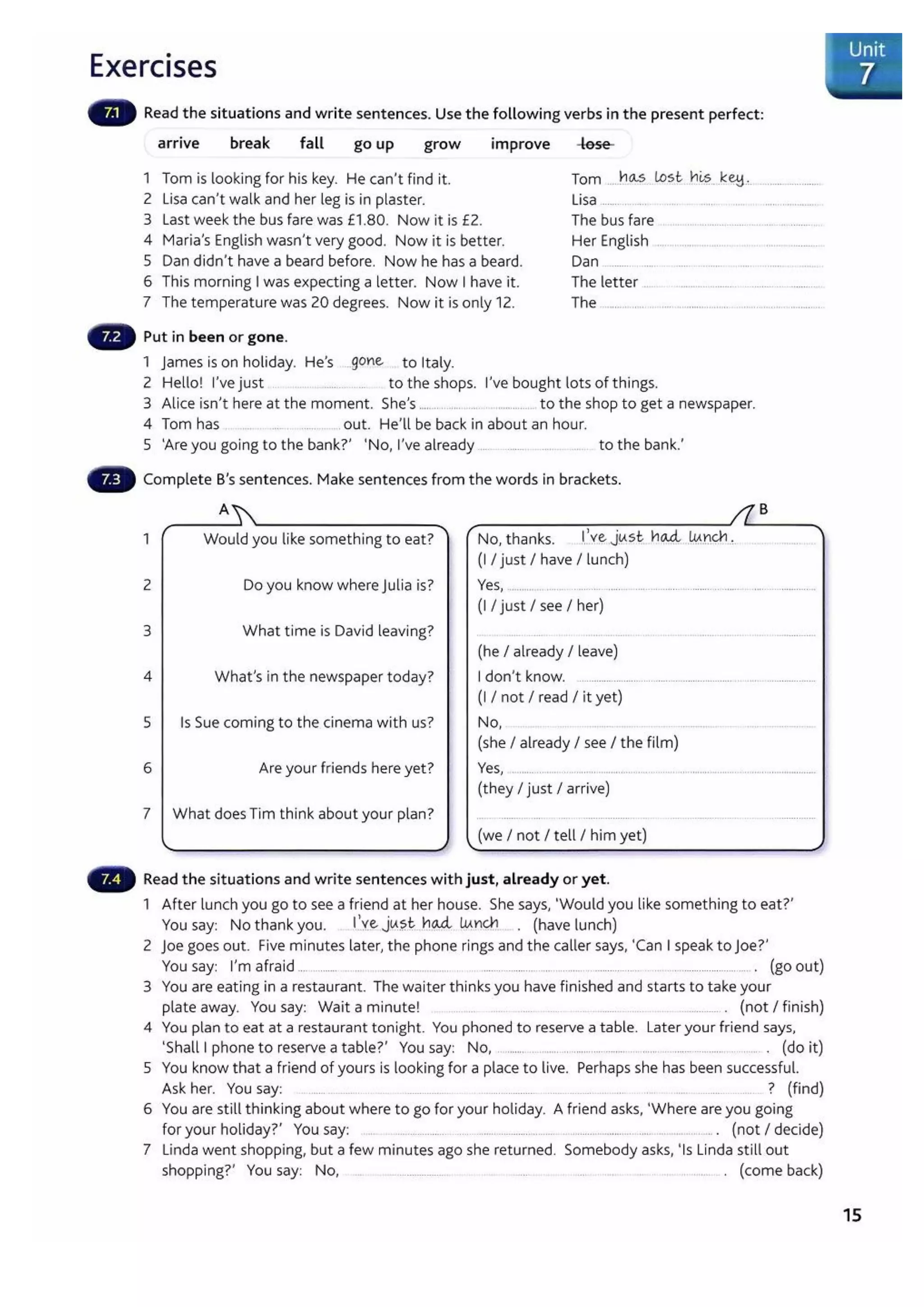 Present perfect 1 (intermediate) | PDF