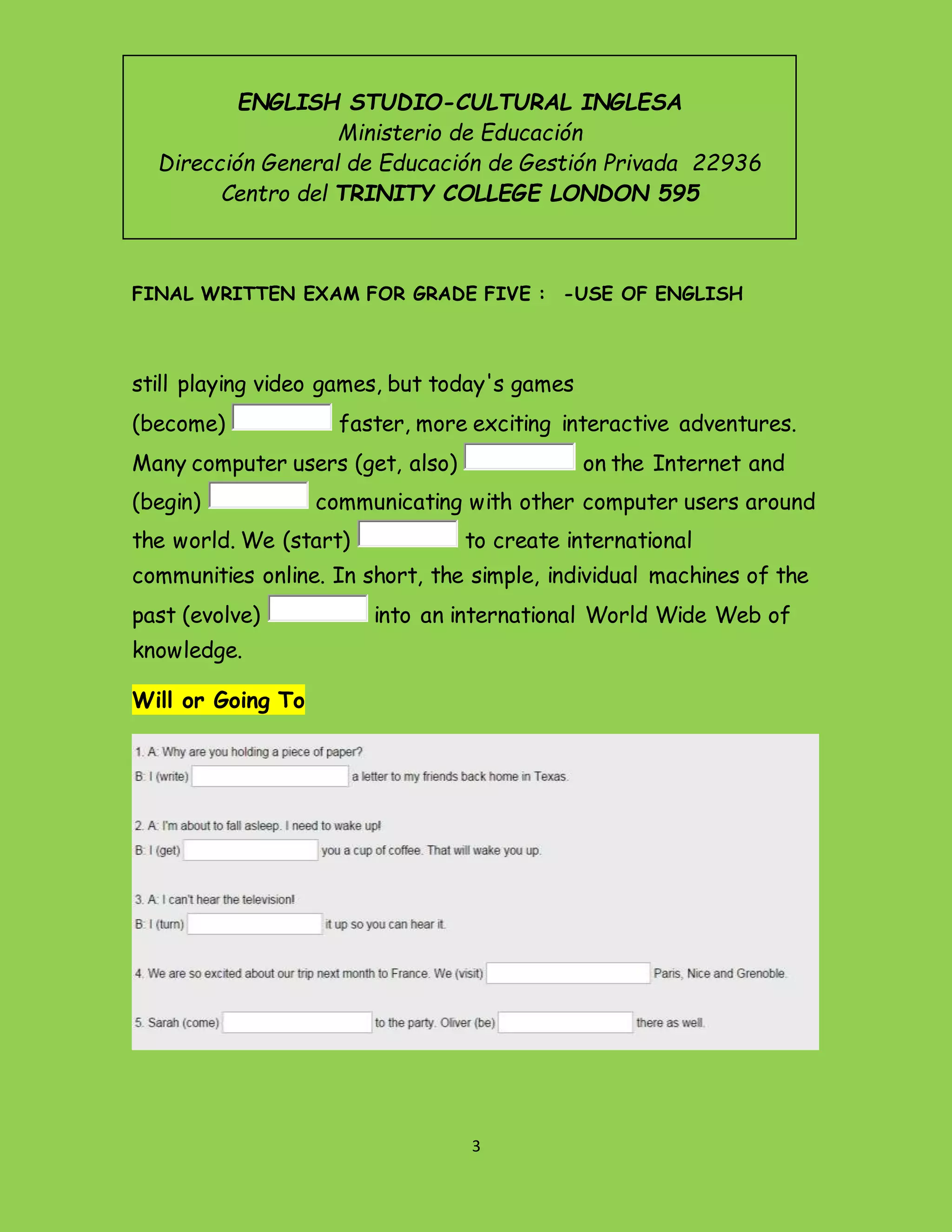 Present Perfect Tasks | DOCX