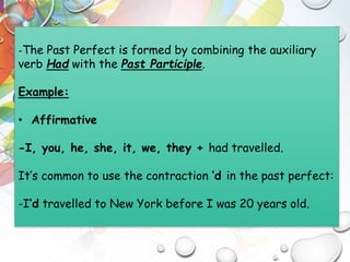 Present Perfect and Past Perfect | PPTX