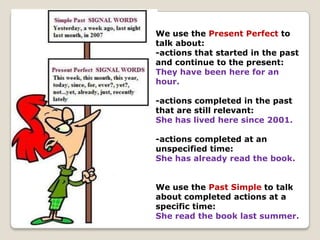 Present perfect and past simple | PPTX