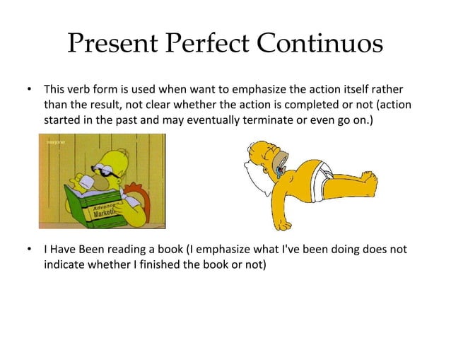Present perfect continuos vs past simple | PPT