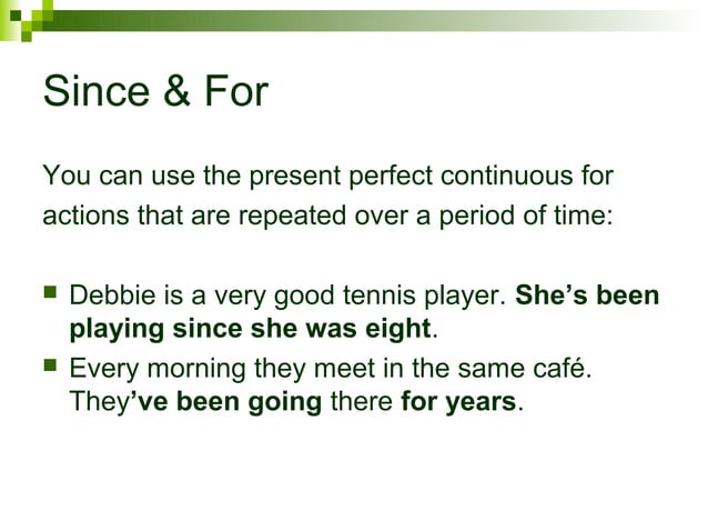 Present perfect continuous | PPT | Free Download