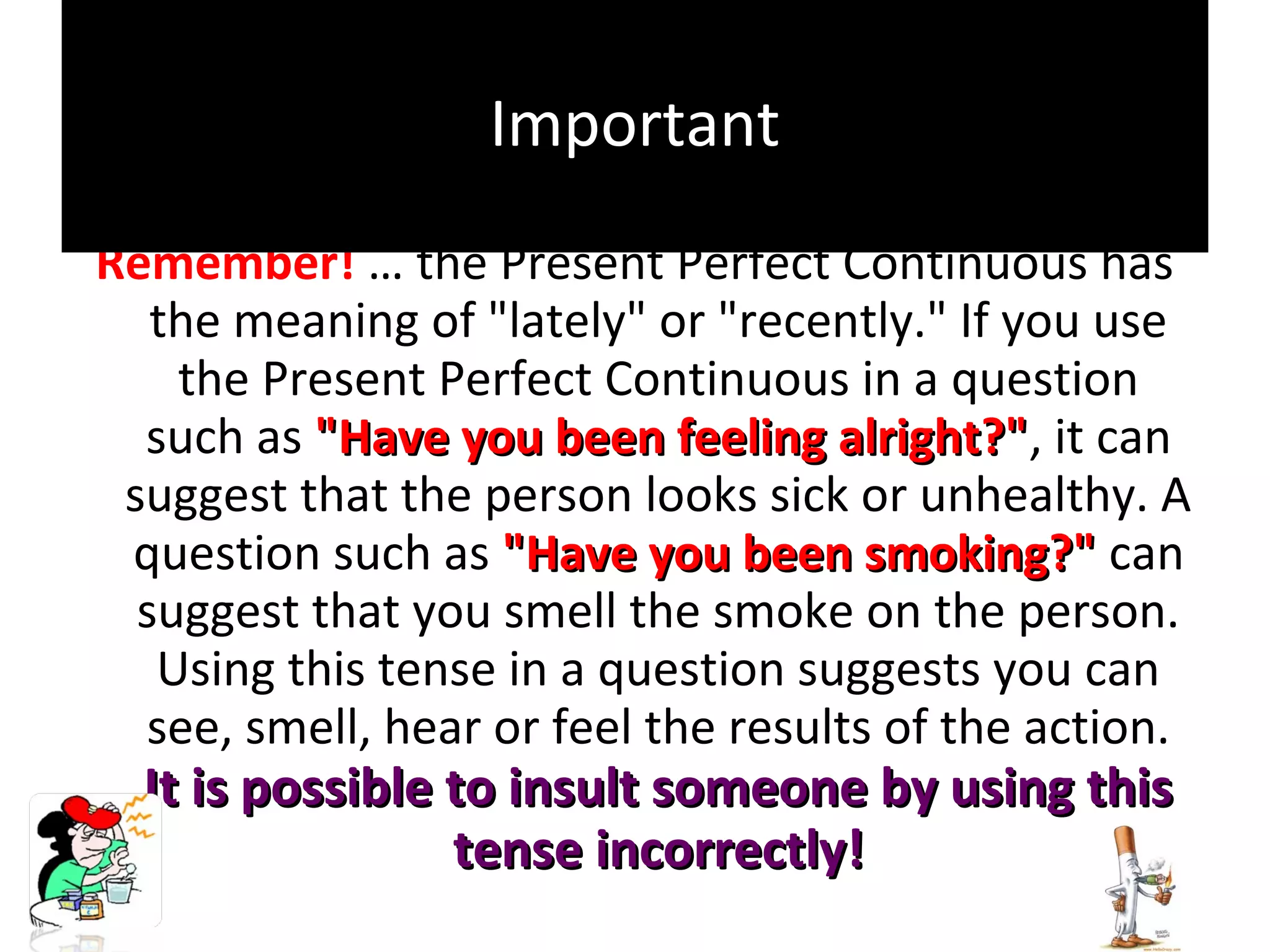 Present perfect continuous | PPT