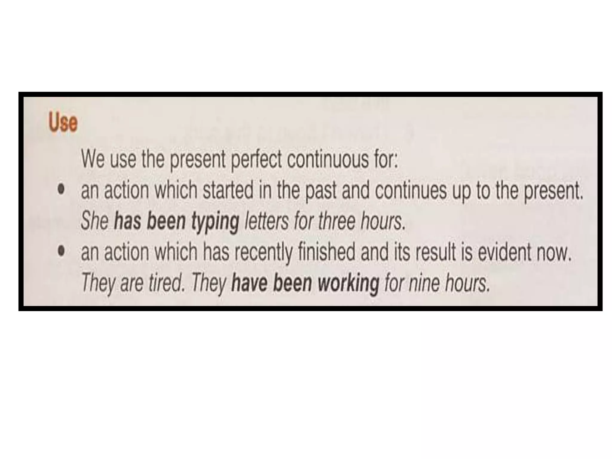 Present perfect continuous | PPTX