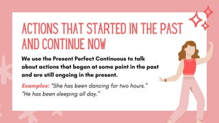 Present Perfect Continuous Tense Grammar Presentation in Pink White ...