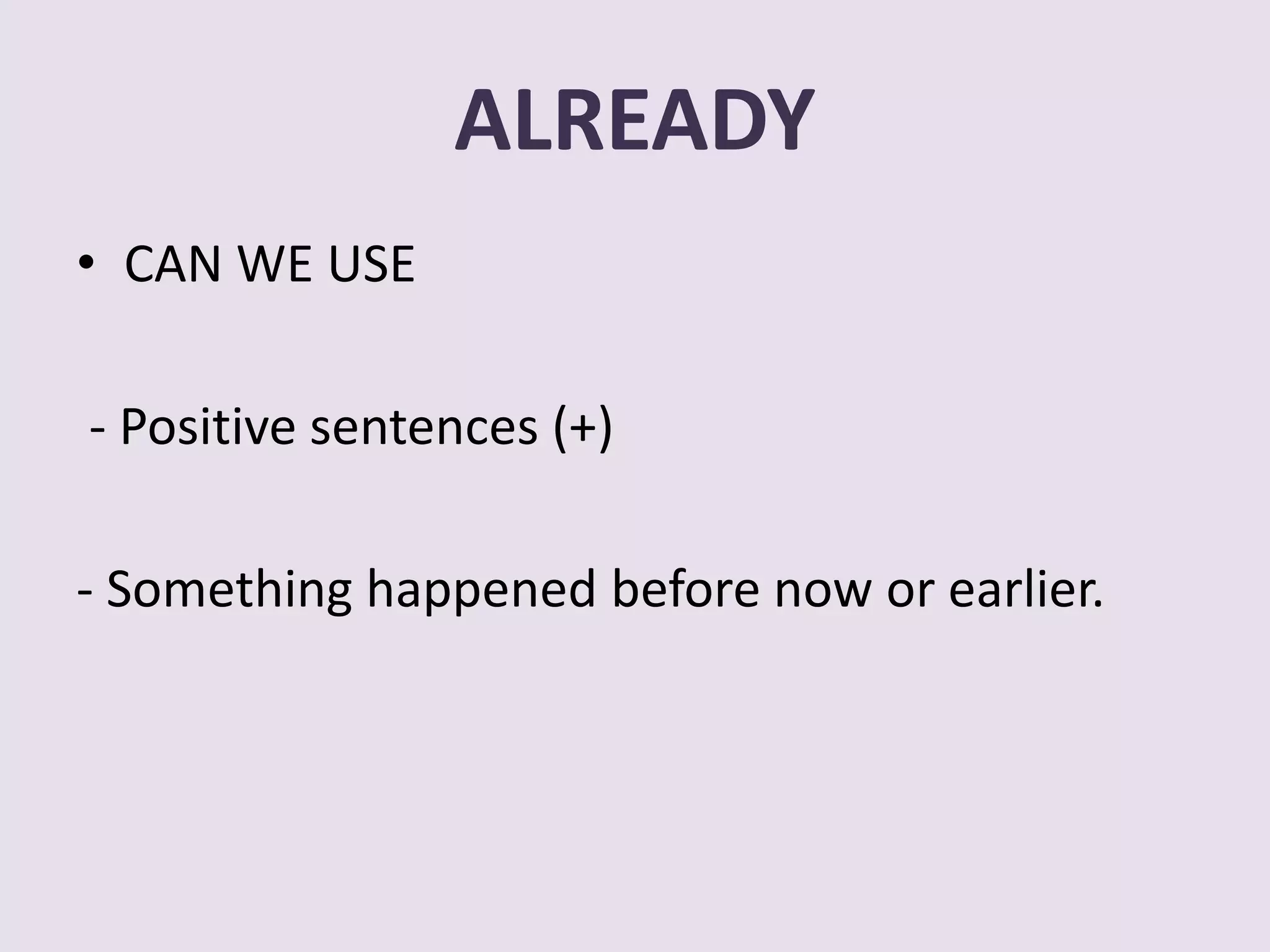 Present perfect for experiences and with | PPTX