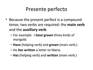Present perfect haber and the adverb ya | PPT