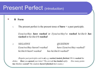 Present perfect(introduction) | PPT