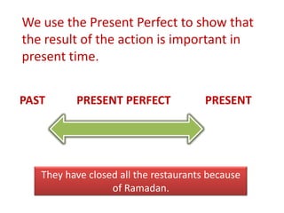Present perfect; indefinite past | PPTX