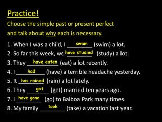 Present perfect material | PPT