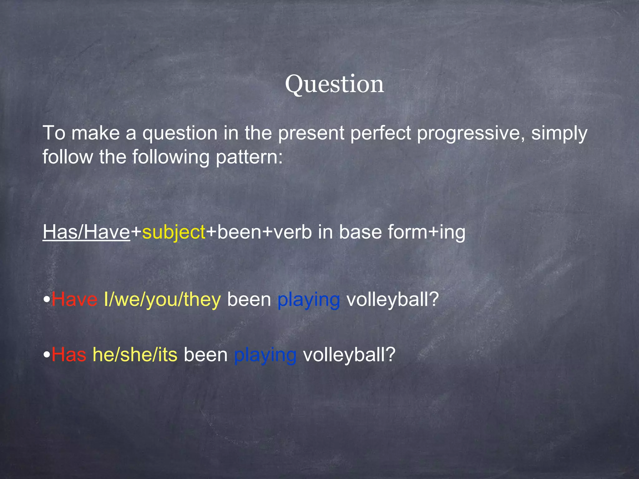 Present perfect progressive tense | PPT | Fitness and Exercise ...