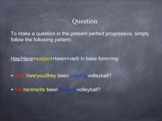 Present perfect progressive tense | PPT | Fitness and Exercise ...