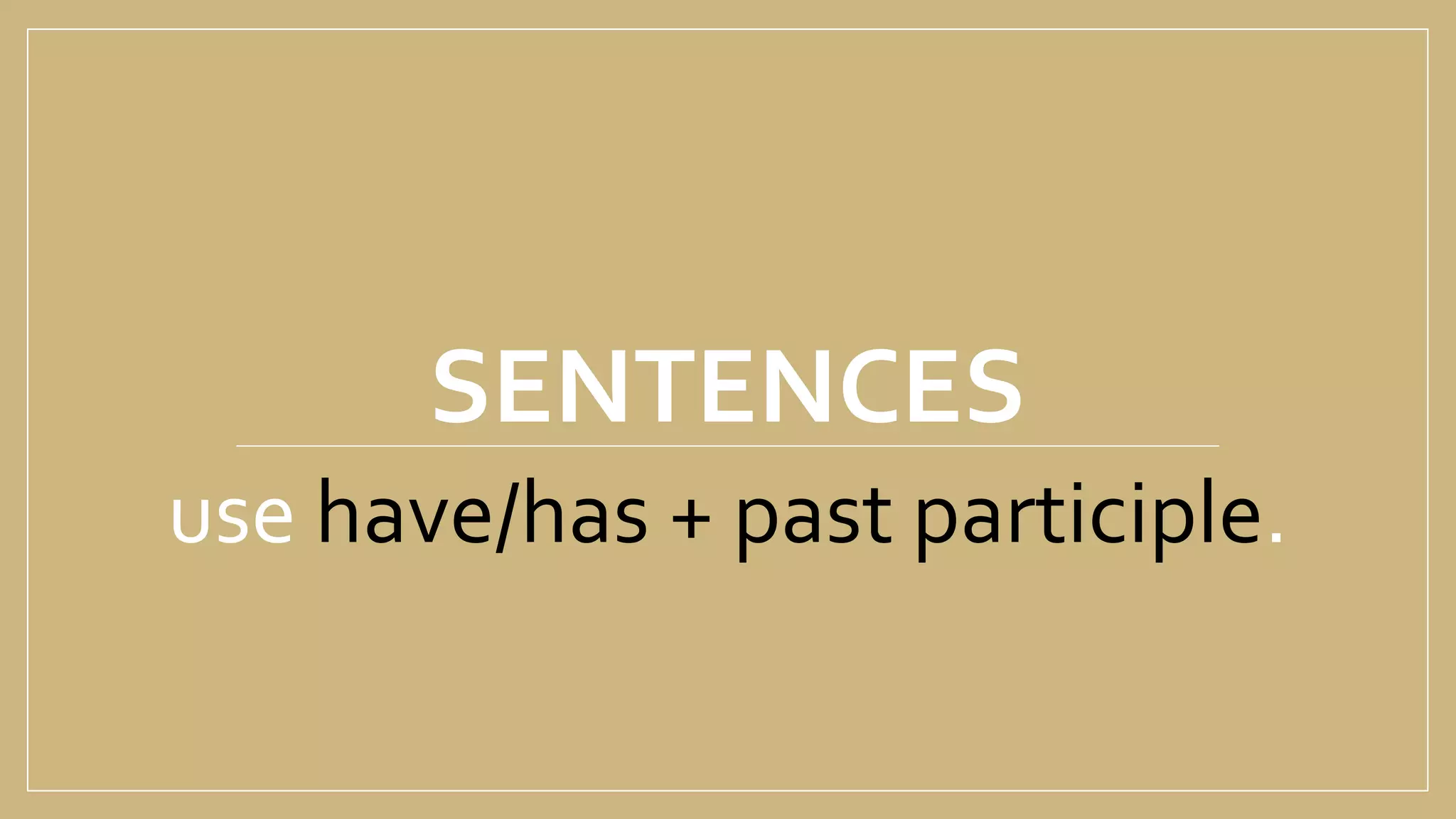 Present Perfect Questions | PPTX