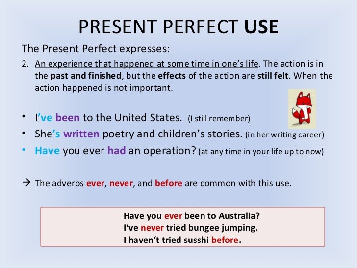 Present Perfect