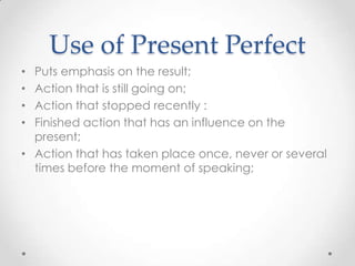 Present perfect simple | PPT