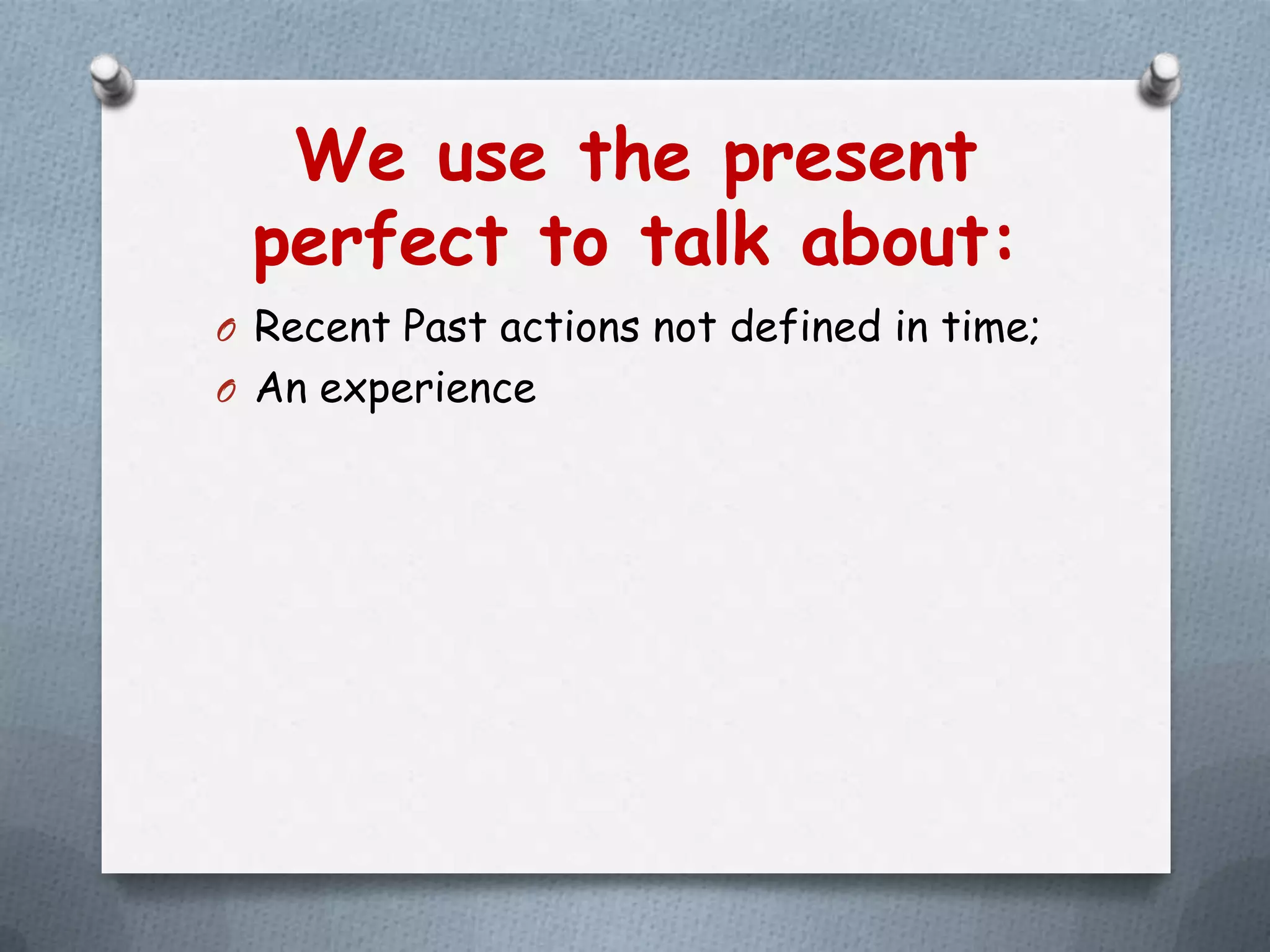 Present perfect simple | PPT