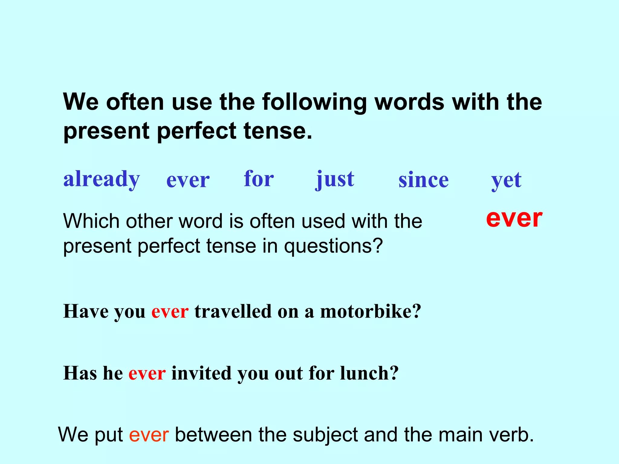Present Perfect Simple | PPT