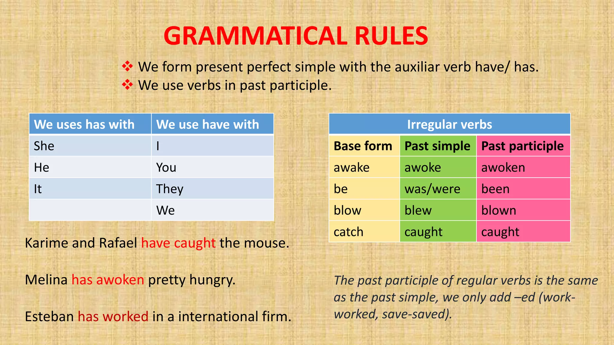 Present perfect simple | PPTX