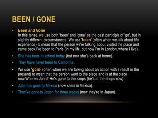 Present perfect simple | PPTX