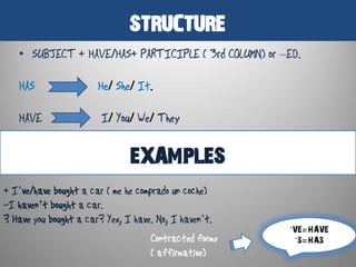 Present perfect simple 3º eso | PDF