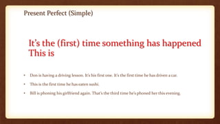 Present perfect simple and present perfect continuous (grammar) | PPTX